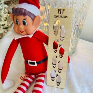 DIGITAL FILE, Elf Report Board Svg File, With Footprints Template, Elf ...