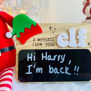 DIGITAL FILE, A Message From Your Elf Board Svg File, With Footprints ...