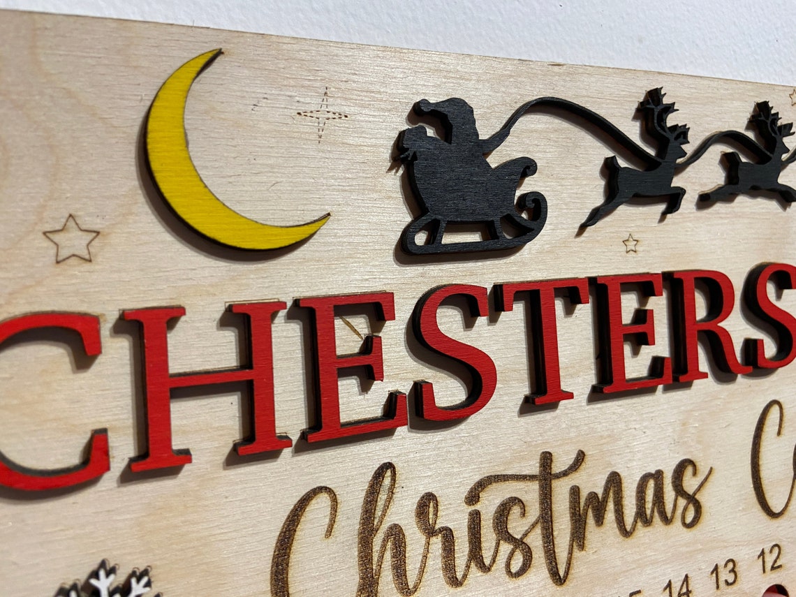 DIGITAL FILE, Christmas Countdown Calendar, Candy Cane Countdown, SVG ...