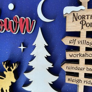 DIGITAL FILE, Candy Cane Christmas Countdown Calendar, Santas Sleigh ...