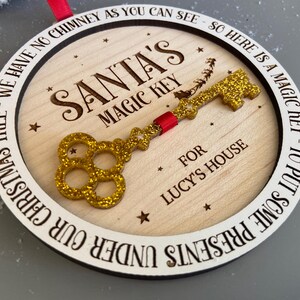 DIGITAL FILE, Santa's Magic Key SVG File, Christmas Ornament, Door ...