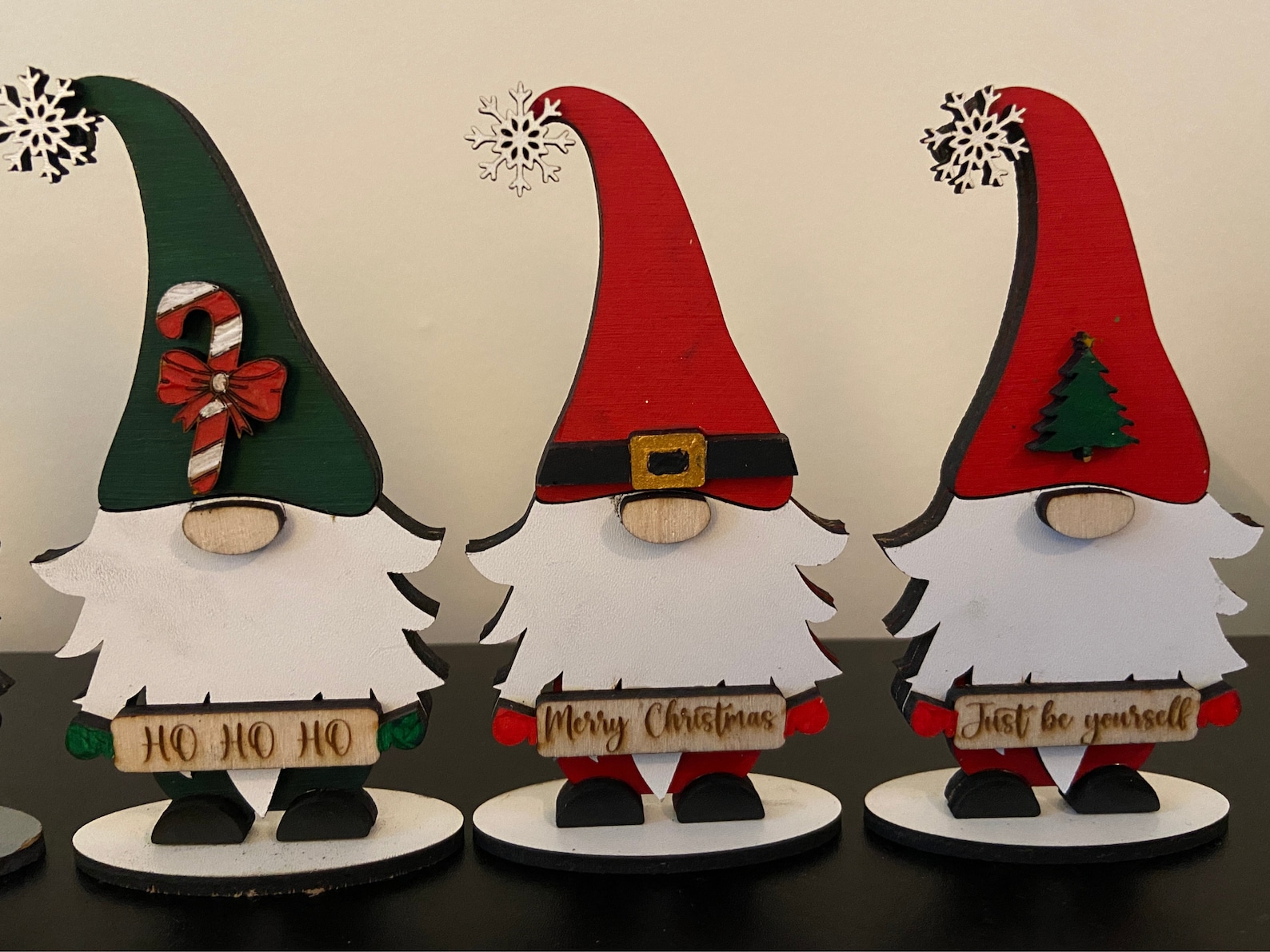 DIGITAL FILE, Set of 9 Christmas Gnomes Bundle With Stands ...