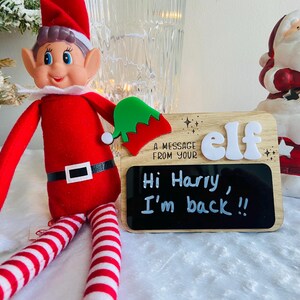 DIGITAL FILE, A Message From Your Elf Board Svg File, With Footprints ...