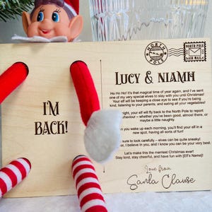 DIGITAL FILE, Elf Arrival Postcard Svg File, With Elf Footprints ...