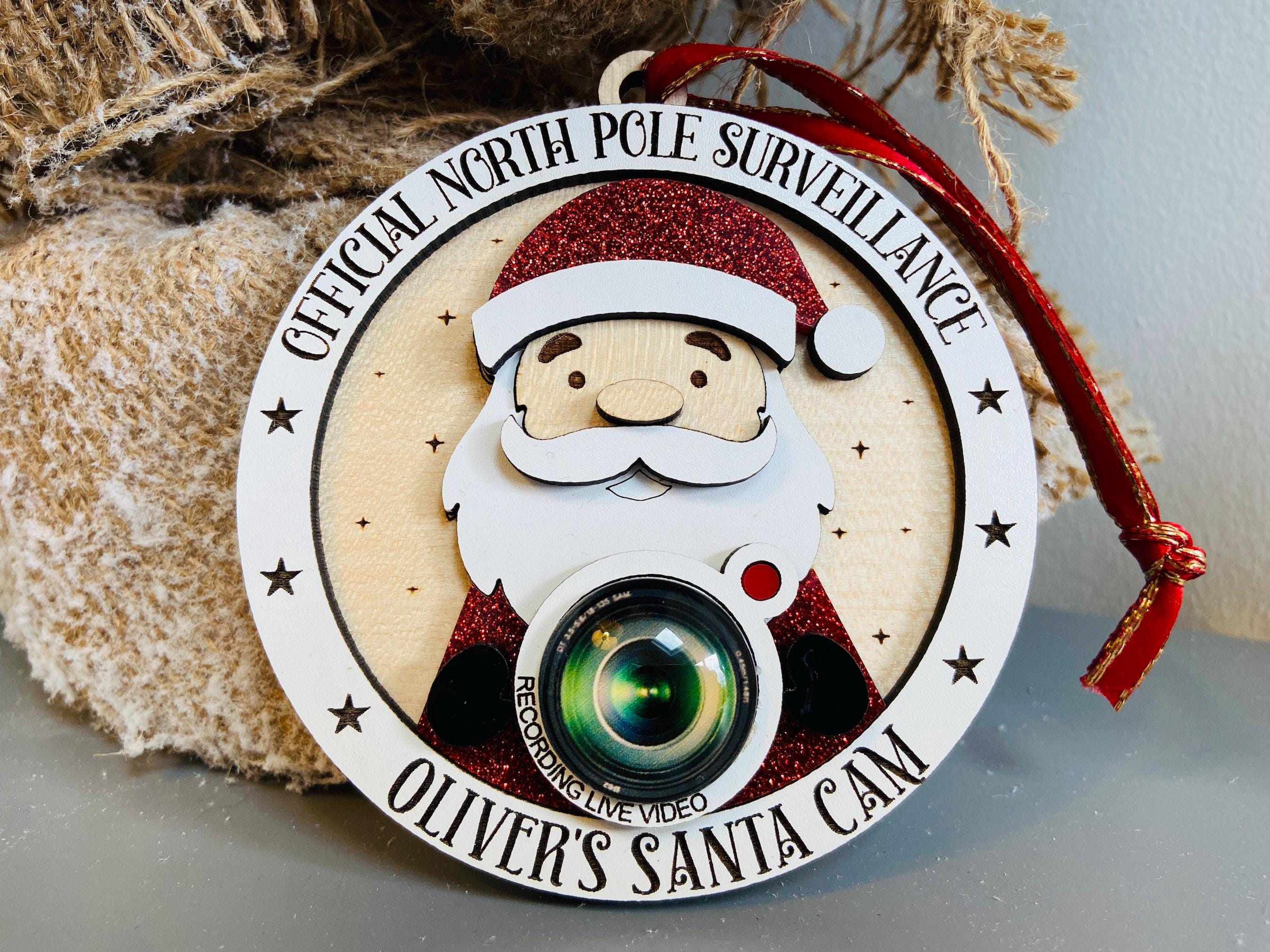DIGITAL FILE, 3D Santa Cam Christmas Ornament, SVG Laser Cut File ...