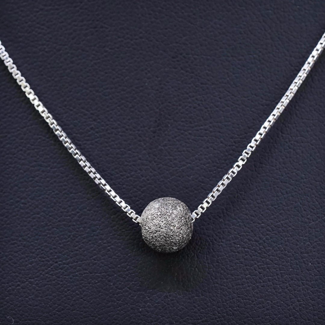 16” 1mm, Vintage Italian Sterling Silver 925 Box Chain Necklace With ...