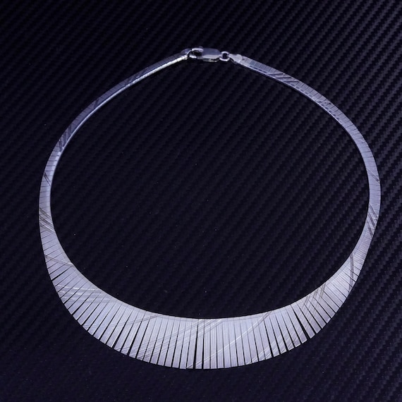 16”, vintage Italian sterling silver 925 Cleopatra ch… - Gem