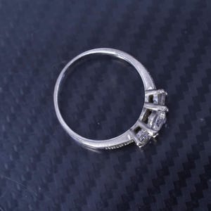 Vintage Sterling Silver CZ Engagement Ring - Size 9.25 - Etsy