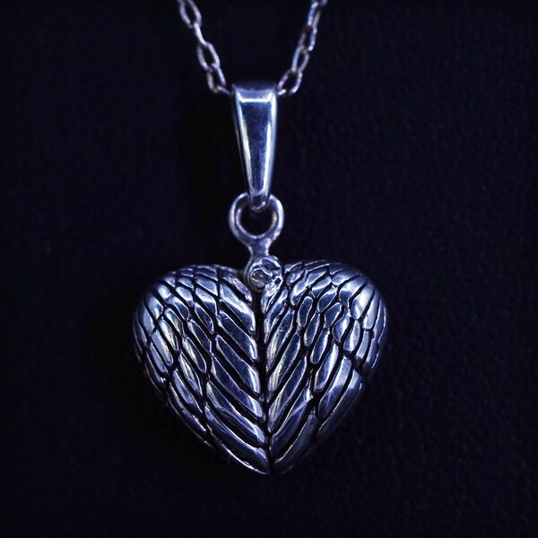 Circle Chain With Wings Silver - Etsy