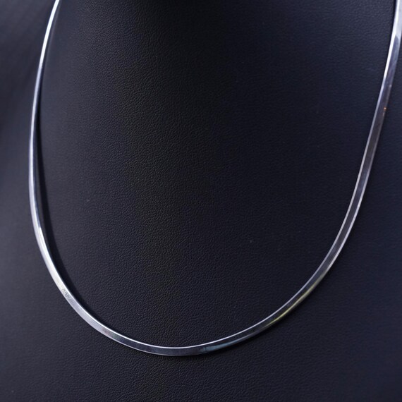 15”, vintage Italian sterling silver 925 handmade rou… - Gem