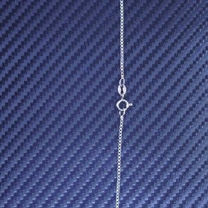 18 1mm, Vintage Italy Sterling Silver 925 Box Chain Necklace, Stamped 925 Italy - Etsy