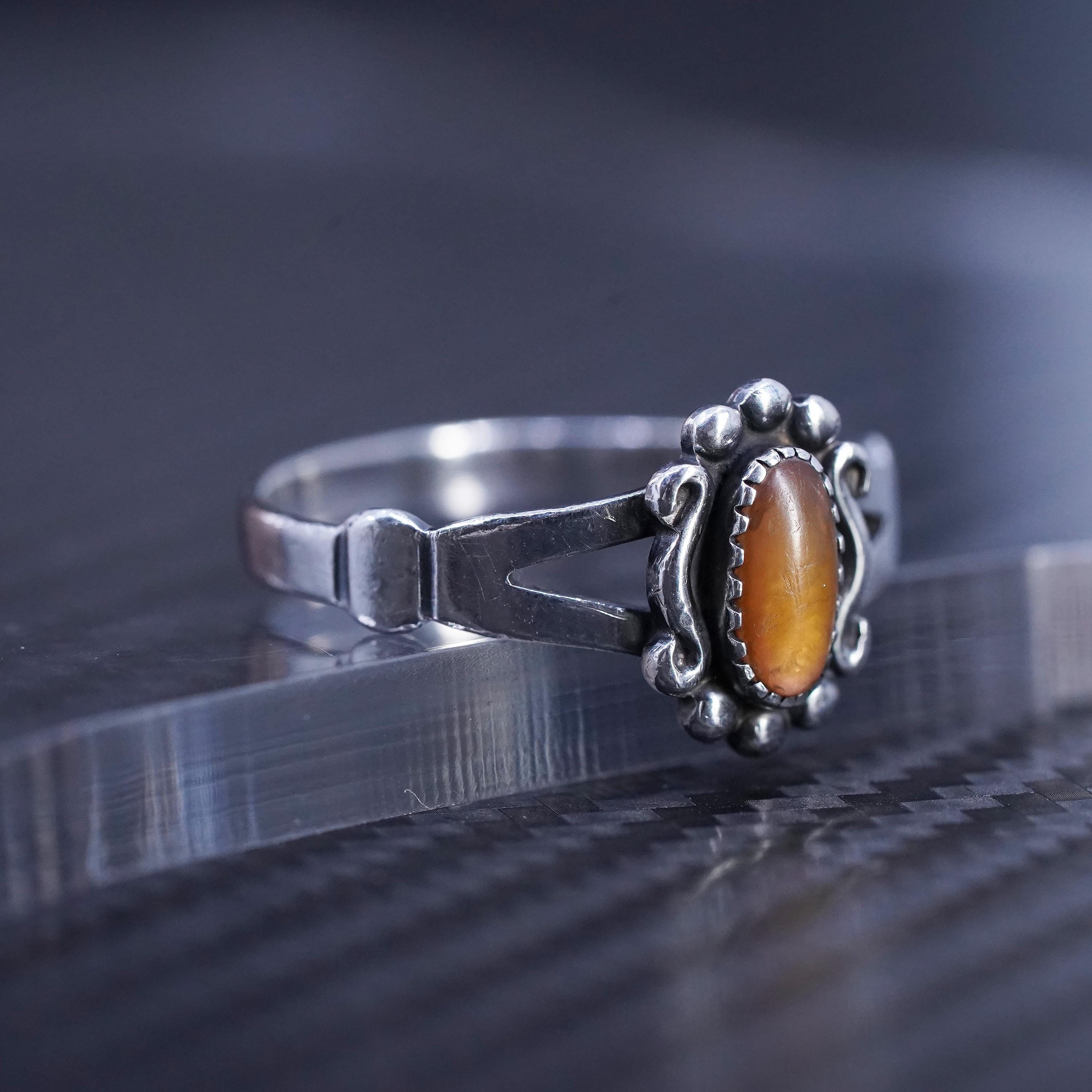 Size 8.25, Native American Wheeler WM Sterling Silver 925 Bell Trading ...
