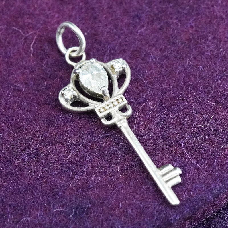 Crown Key Necklace - Etsy