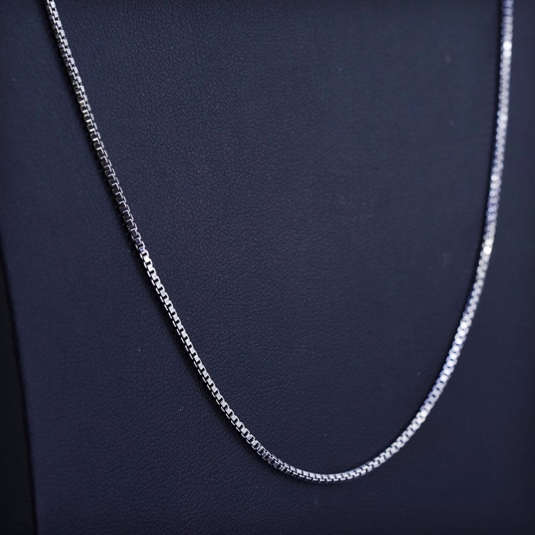20 1mm, Vintage Italian Sterling Silver 925 Wheat Chain Necklace ...