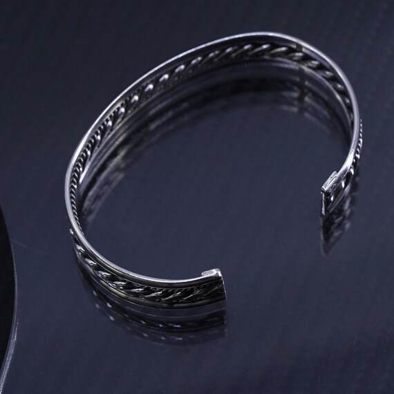 5.75”, Native American Navajo Joe Tom Sterling Silver… - Gem