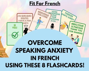 French Flashcards - Etsy