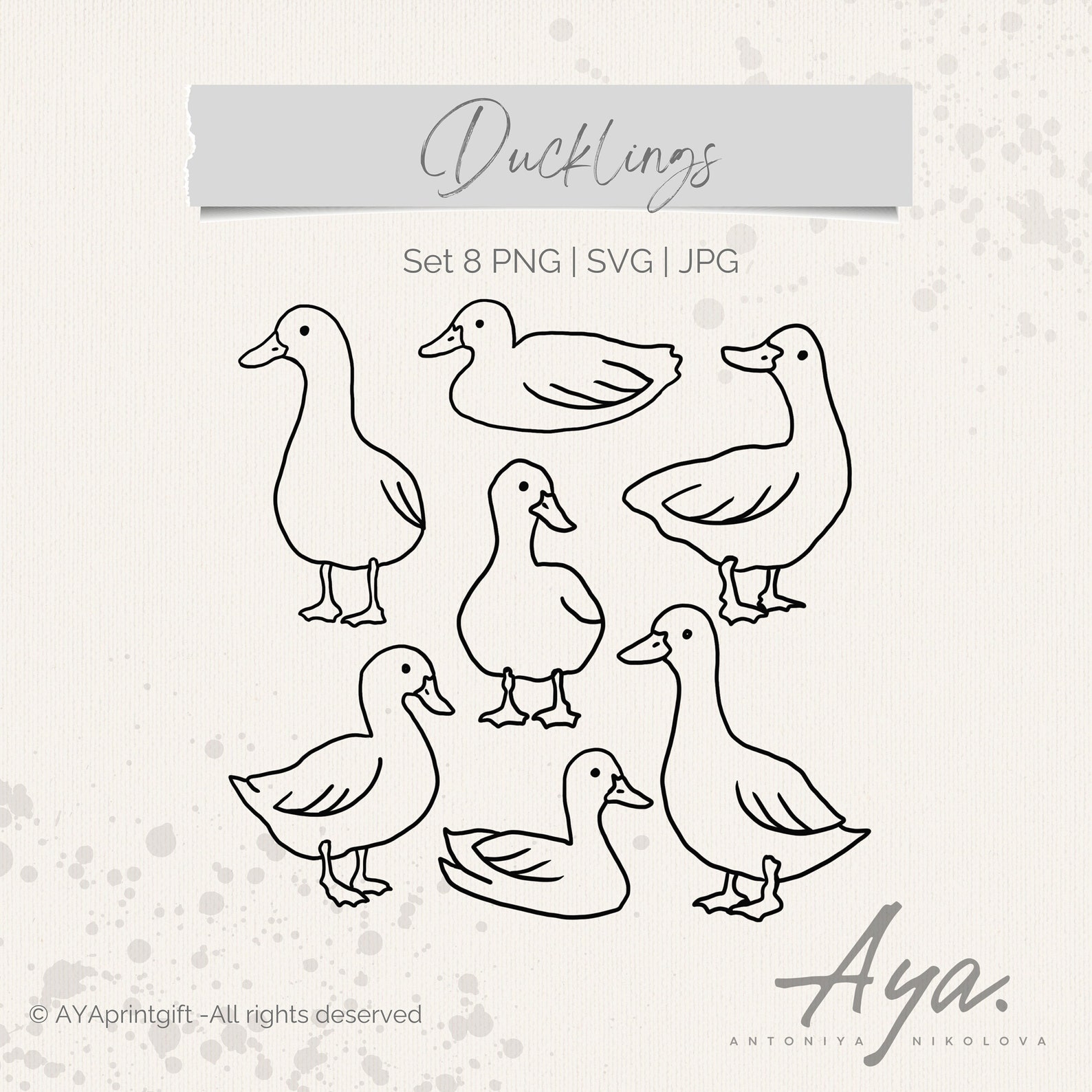8 Duck Svg | Duck Vector | Duck Clip Art | Duck Cricut | Ducks ...