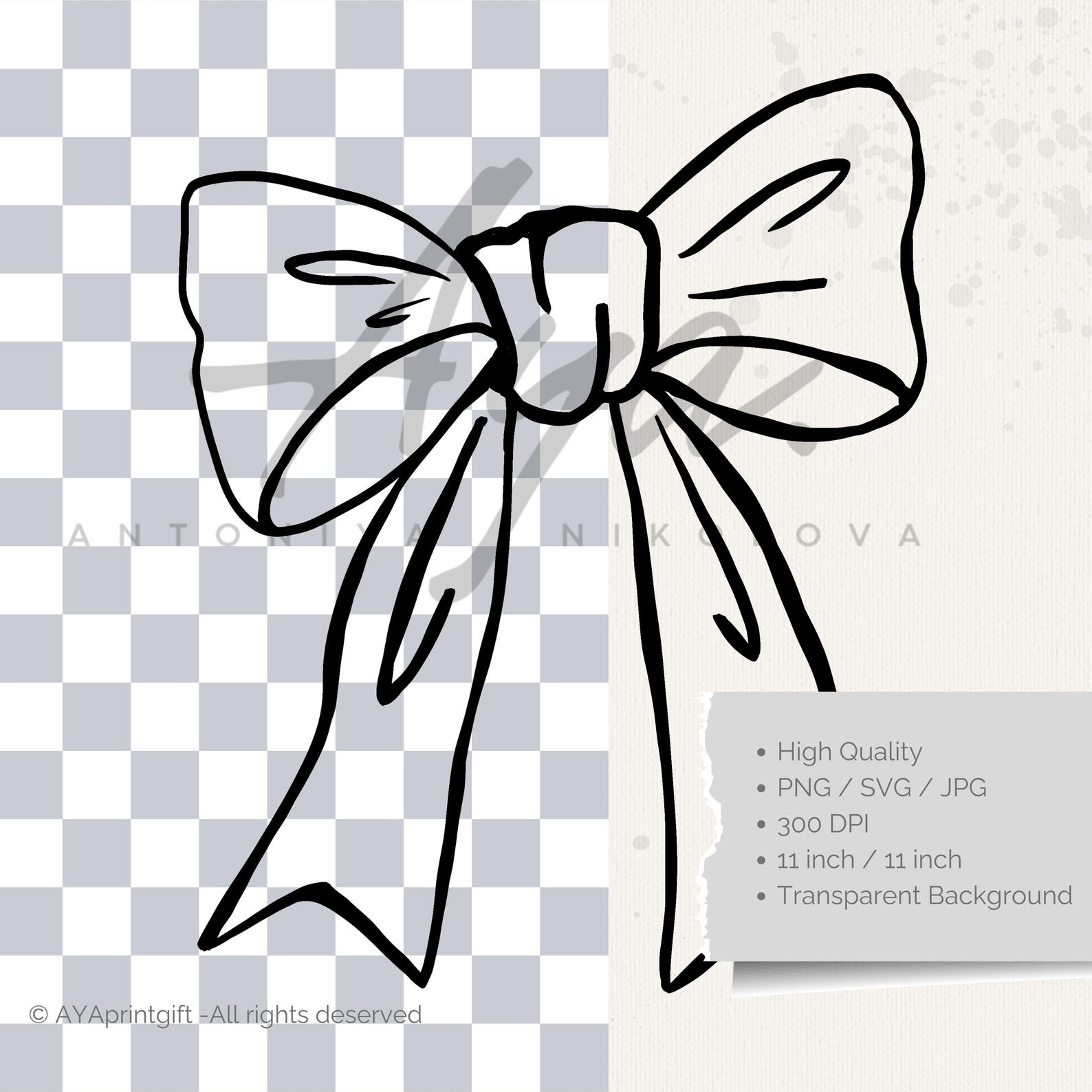Ribbon Bow SVG | Ribbon SVG | Bow Svg Png | Hair Bow Svg Ribbon SVG ...