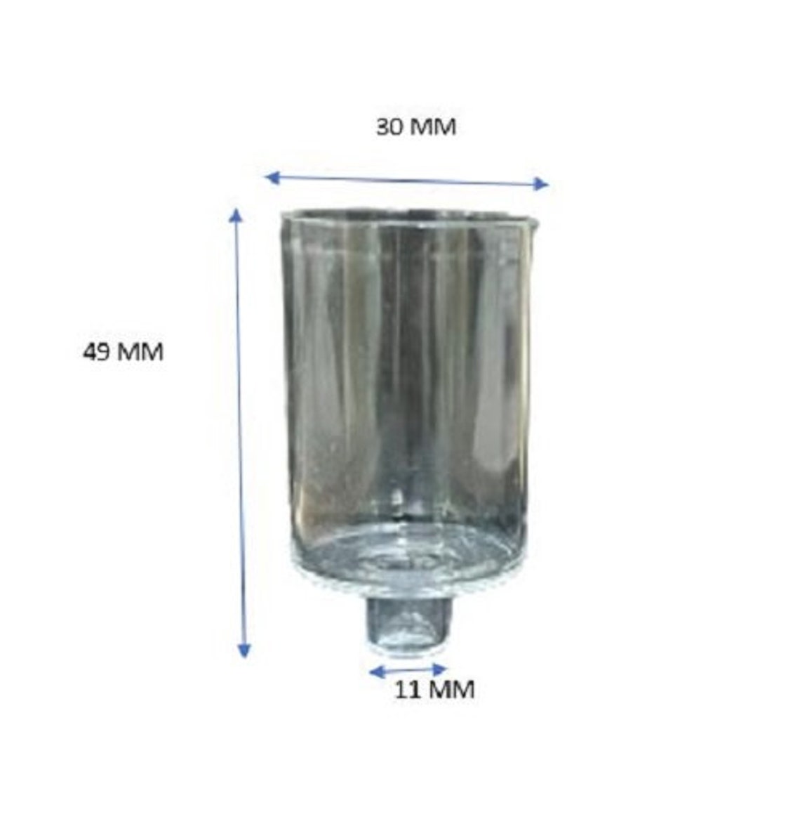 9 Glass Oil Cups With Wick Holder: Floating Wicks Included - Etsy