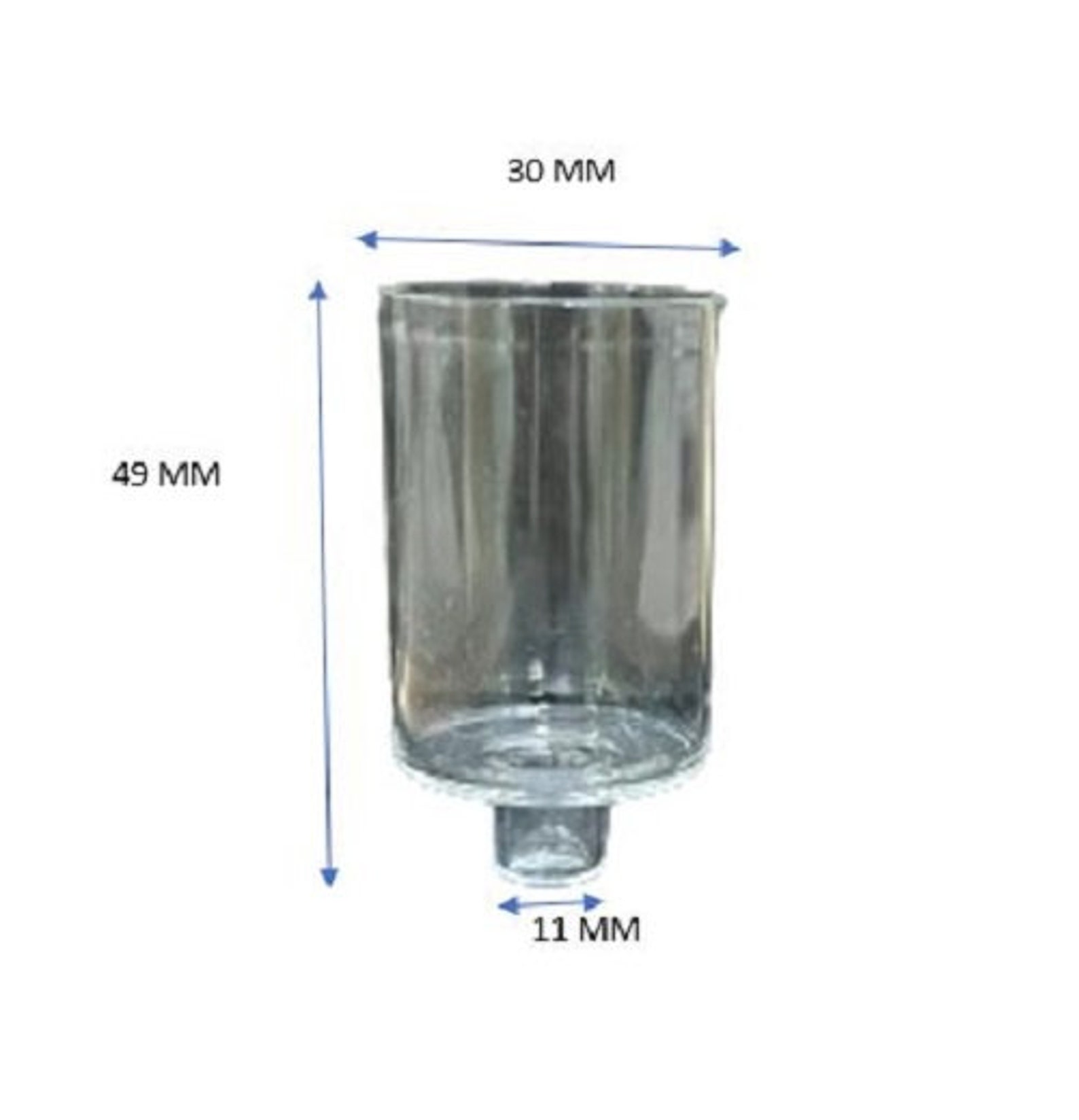 9 Glass Oil Cups With Wick Holder: Floating Wicks Included - Etsy