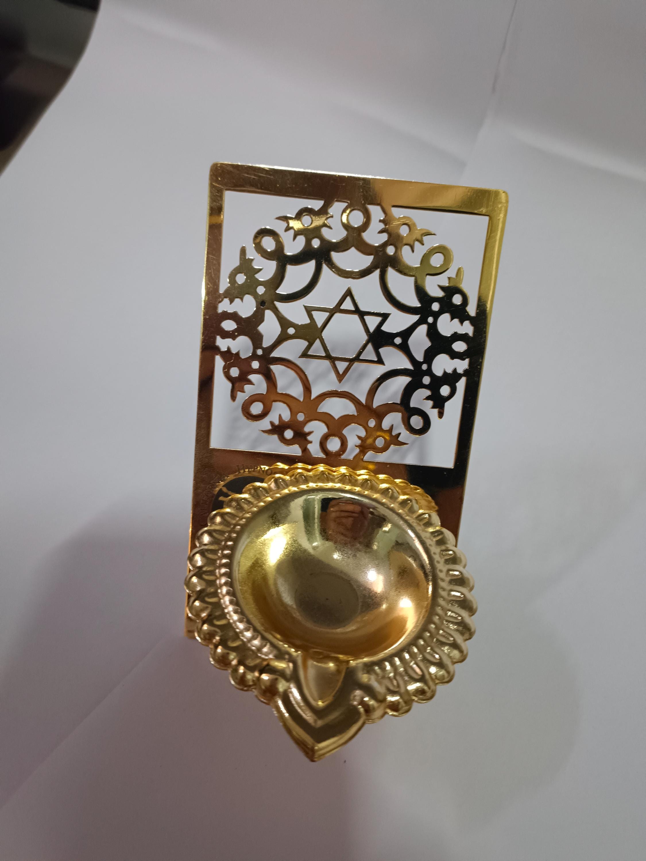 Brass Deepam Diya, Star Golden Diya Tea Light Stand Handmade - Etsy