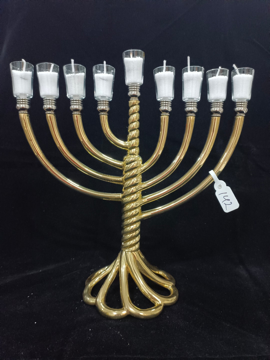 Classy Menorah Golden Color 9 Branches, Menorah Candle Stand - Etsy
