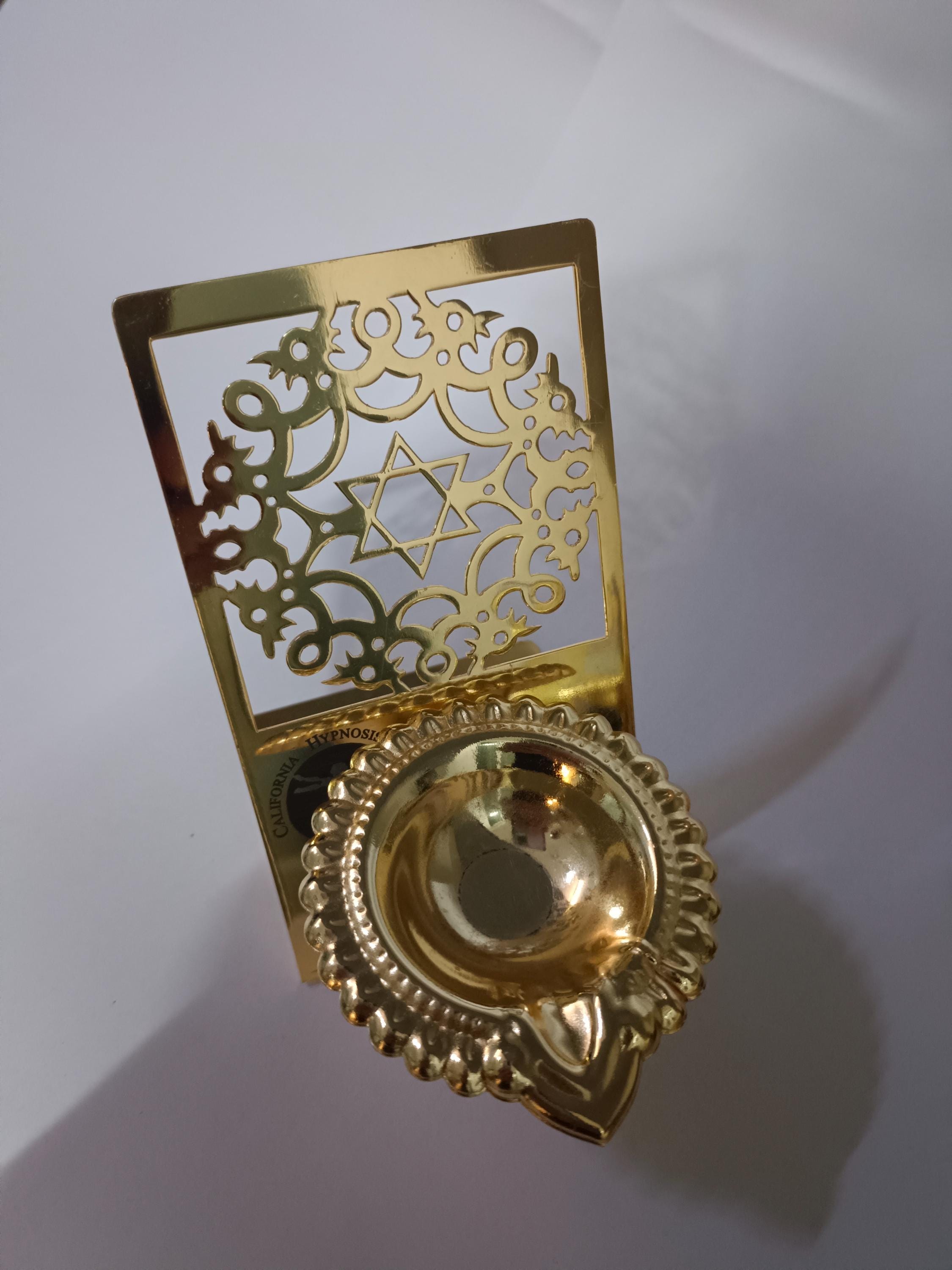 Brass Deepam Diya, Star Golden Diya Tea Light Stand Handmade - Etsy