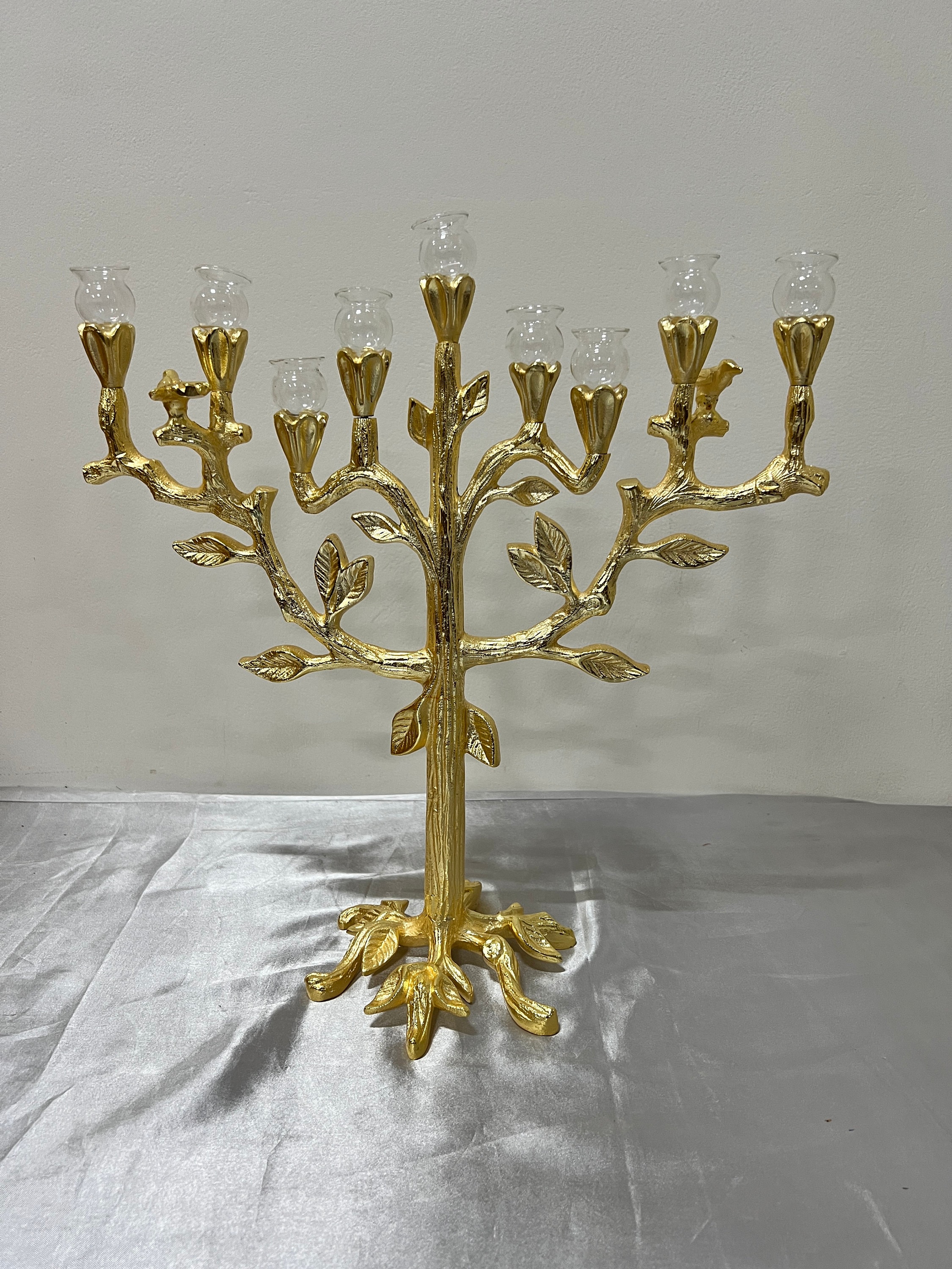 Chanukah Big Menorah 9 Candle Hanukkah Jerusalem Temple Menorah Tall 16 ...