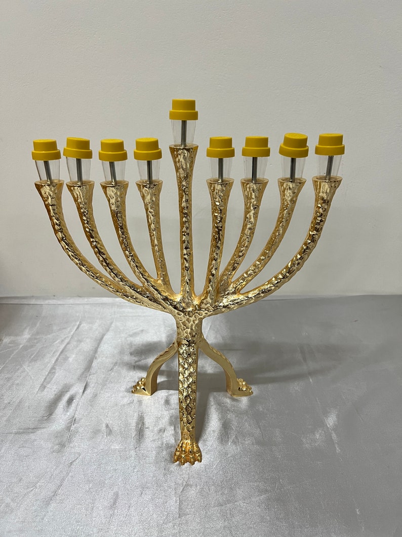 Handmade Jerusalem Menorah Hanukkah | Chanukah Menorah Candle Holder ...