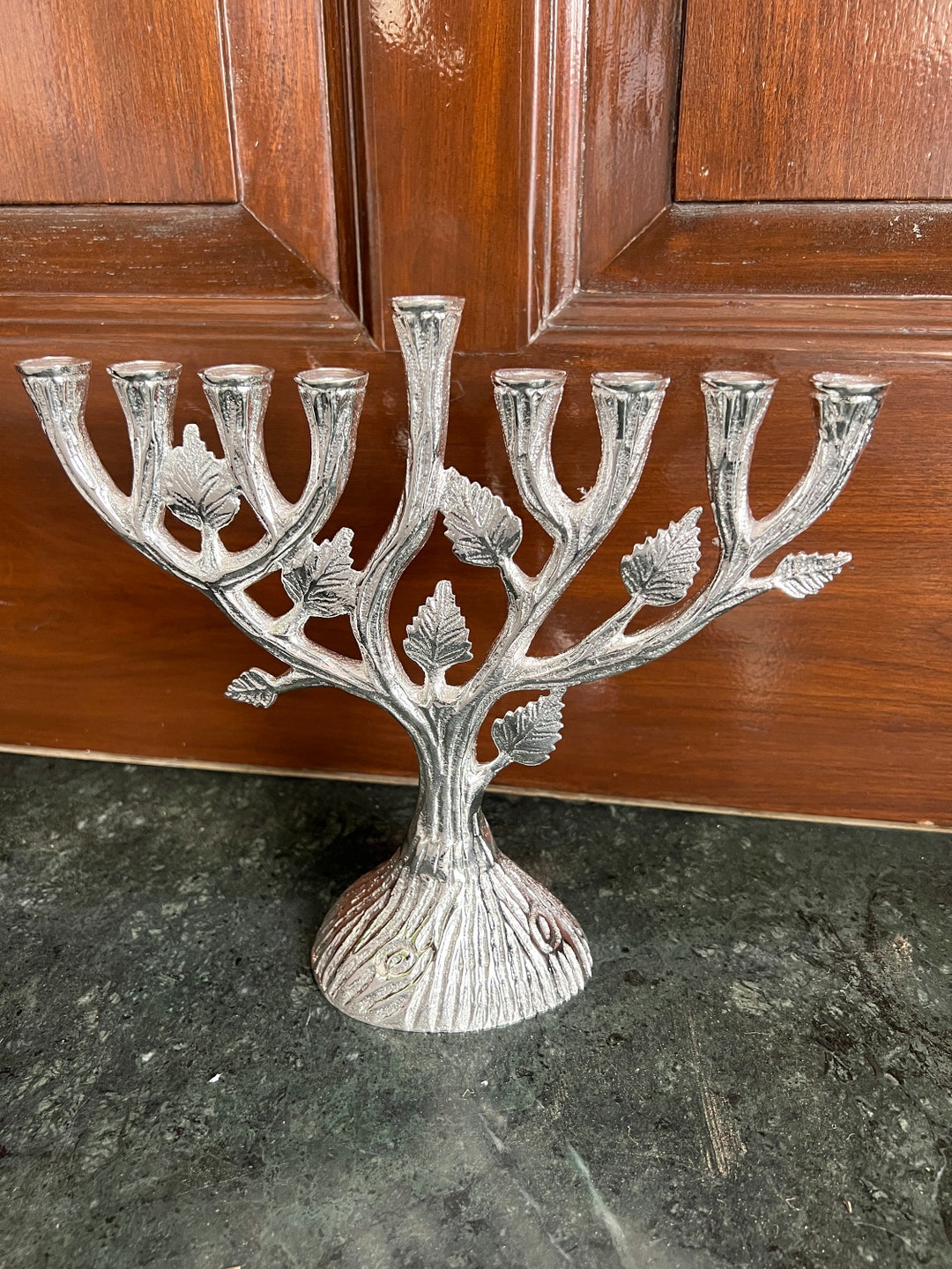 Silver Plated Menorah for Chanukkah, Hanukkah Menorah, Jewish Menorahs ...