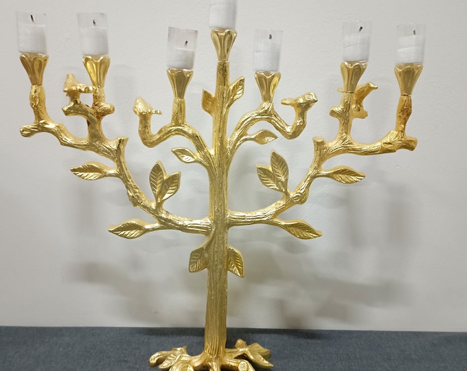 Big Menorah | 7 Candle Hanukkah | Jerusalem Temple Menorah Tall 16 ...