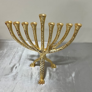 Handmade Jerusalem Menorah Hanukkah | Chanukah Menorah Candle Holder ...