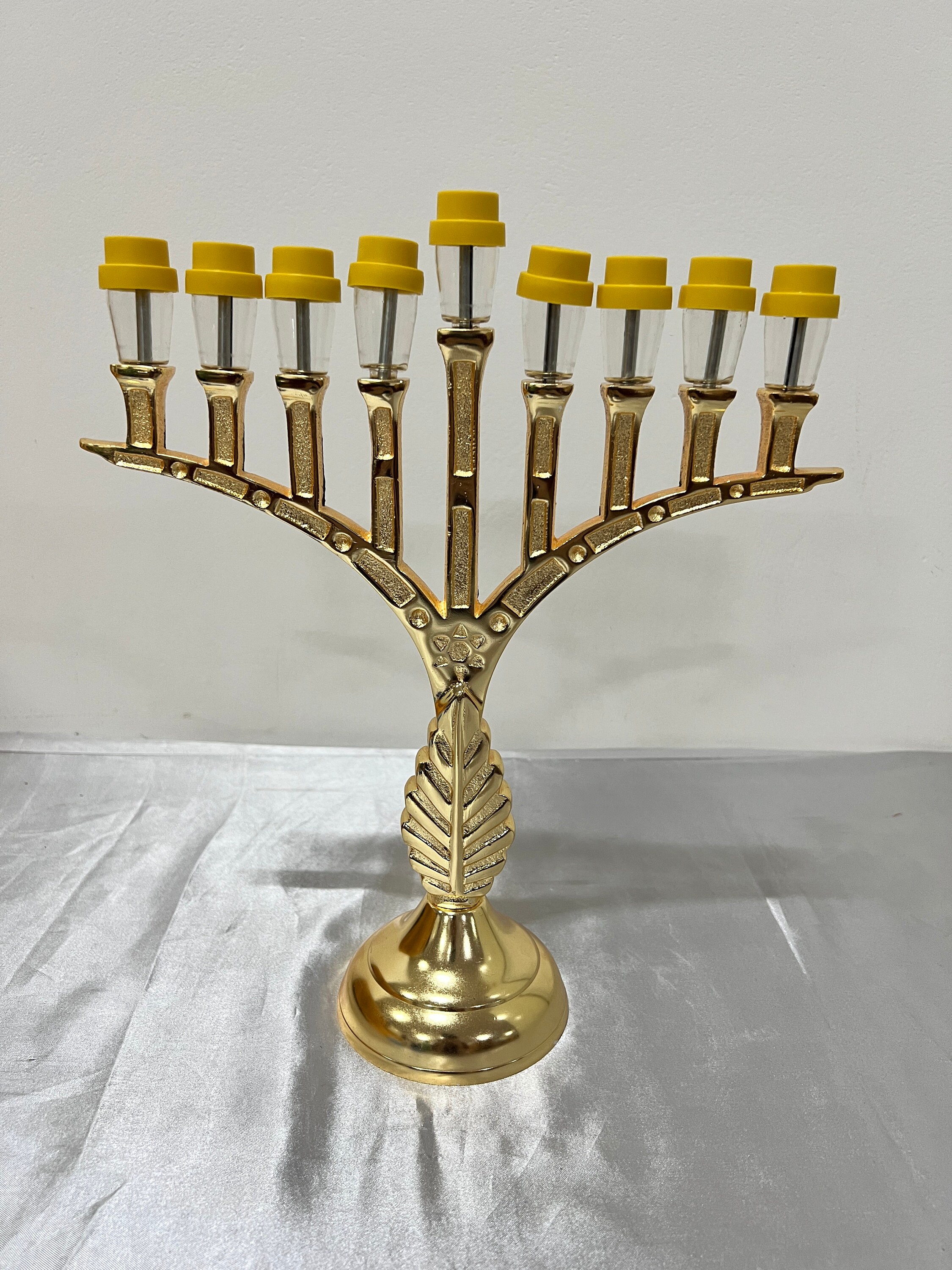 Chanukah Big Menorah Candle Holder | Jerusalem Temple Menorah | Oil ...