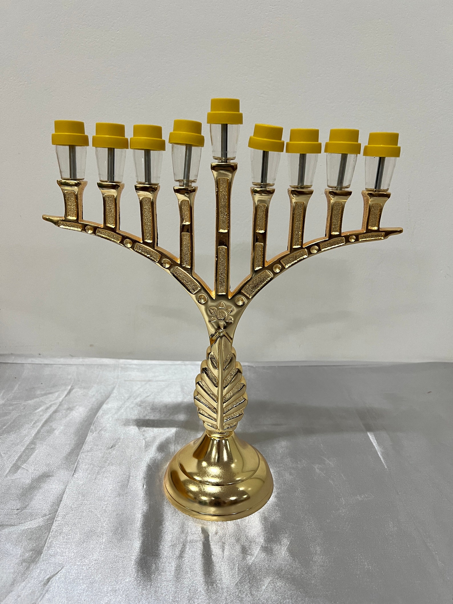 Chanukah Big Menorah Candle Holder | Jerusalem Temple Menorah | Oil ...