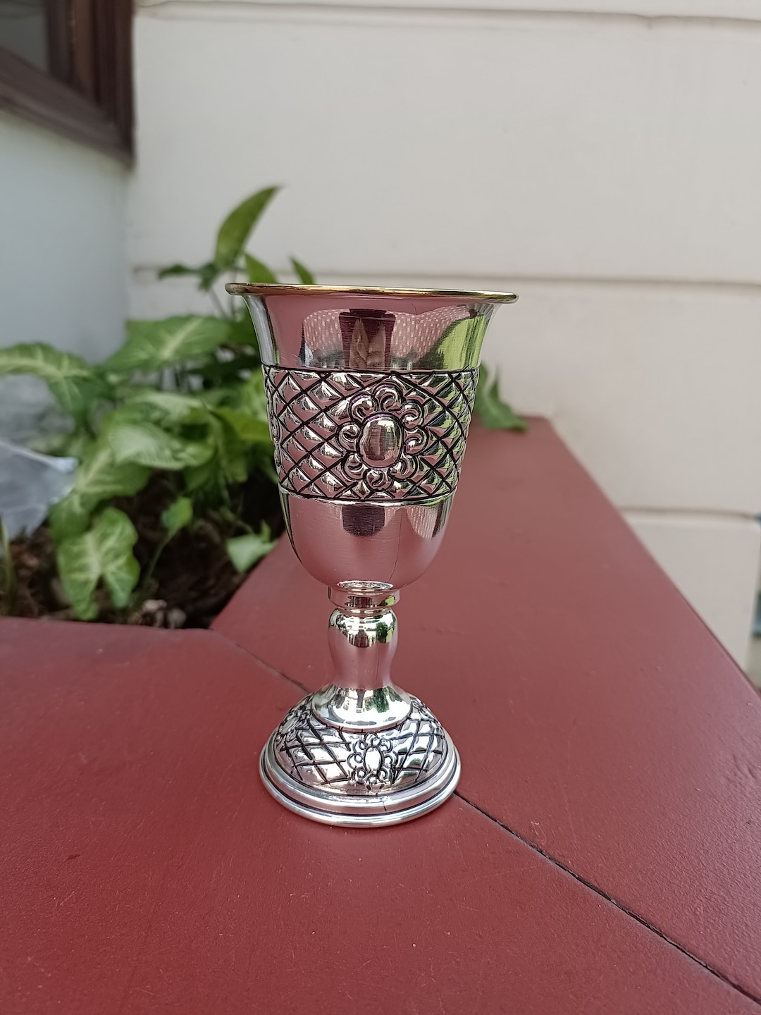 Shabbat Judaica Goblet, Wine Goblet, Kiddush Cup, Jewish Wedding Gift ...