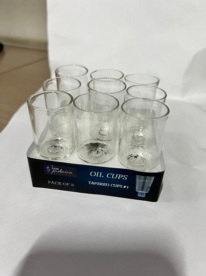 9 Glass Oil Cups With Wick Holder: Floating Wicks Included - Etsy