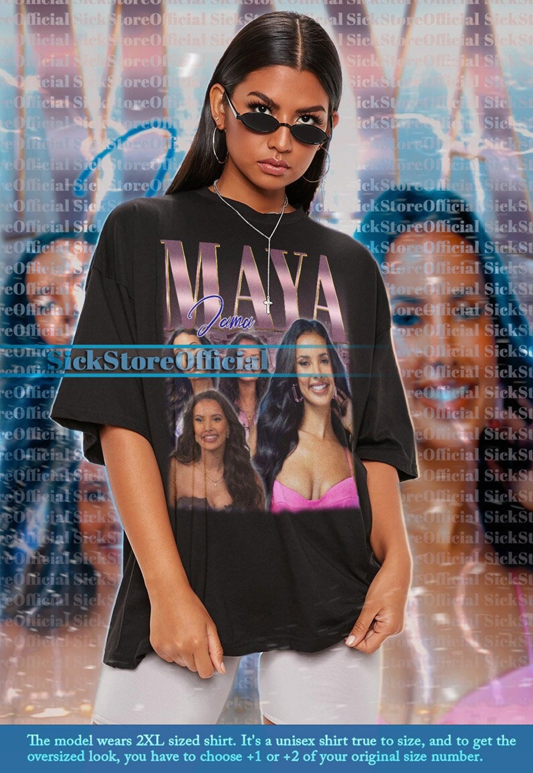 MAYA JAMA Vintage Sweatshirt, Maya Jama Homage Sweater, Maya Jama Fan ...