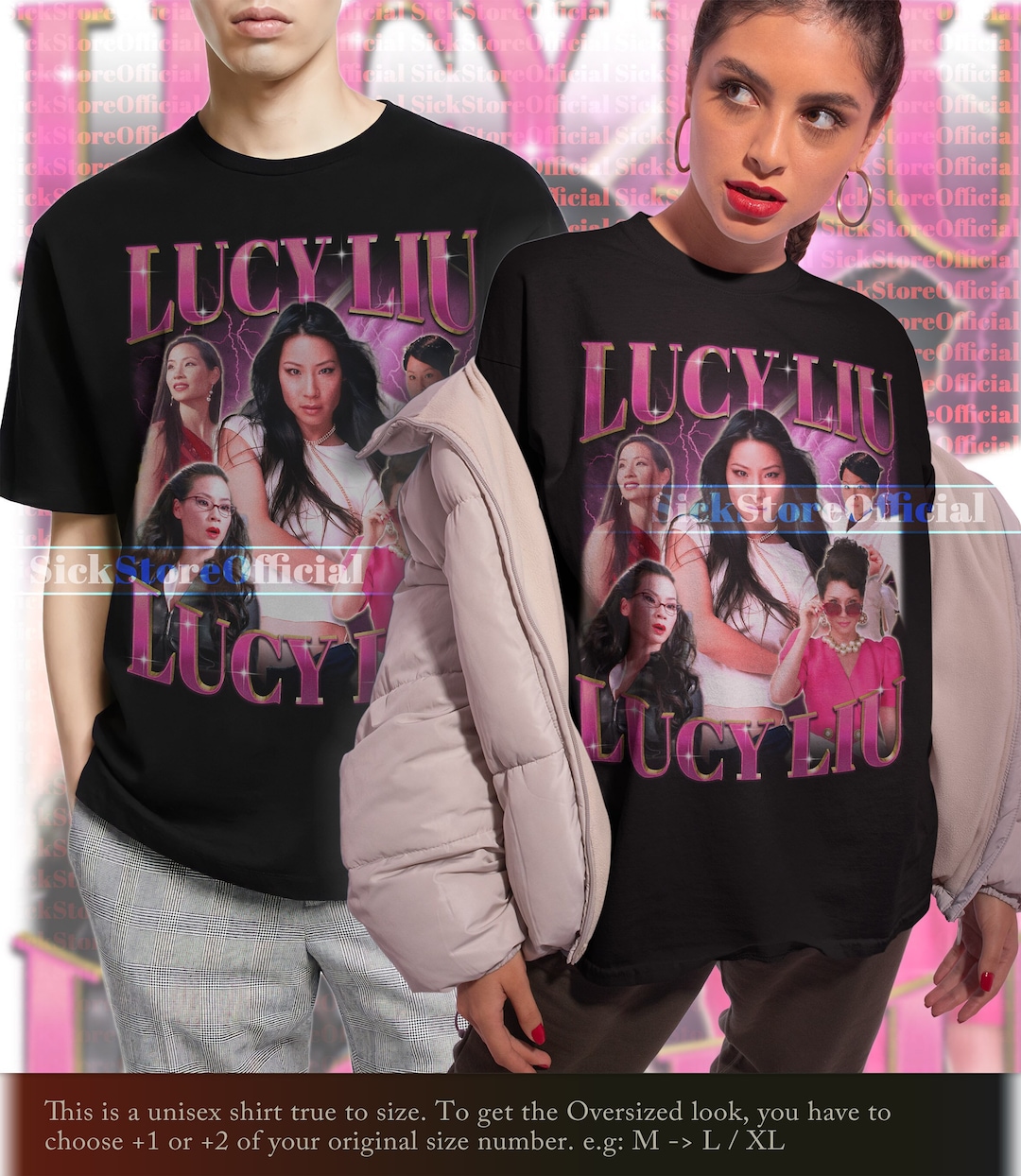 LUCY LIU Vintage Shirt Lucy Liu Homage Tshirt Lucy Liu Fan - Etsy