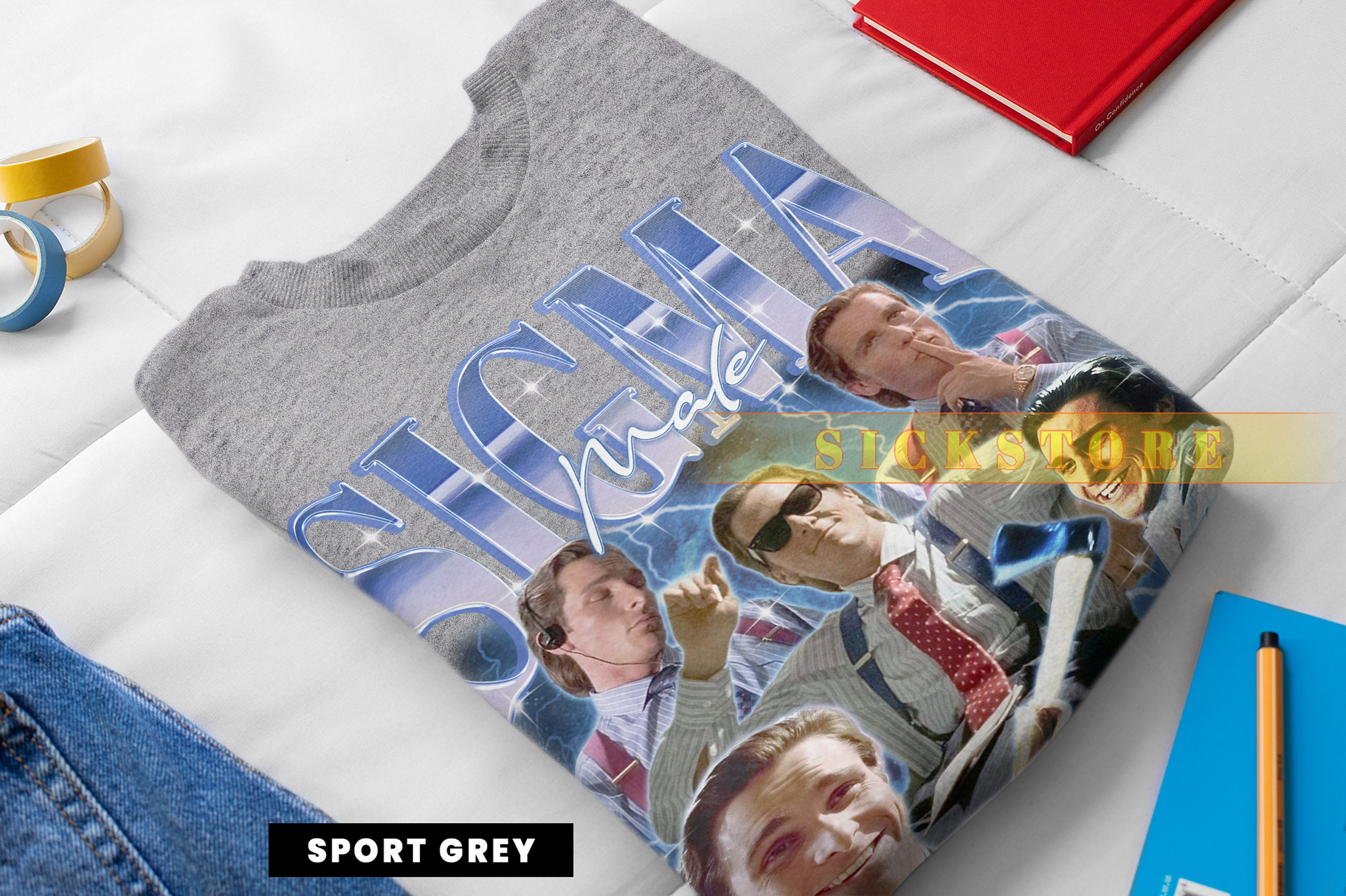 SIGMA MALE Patrick Bateman Vintage Sweatshirt Patrick Bateman - Etsy