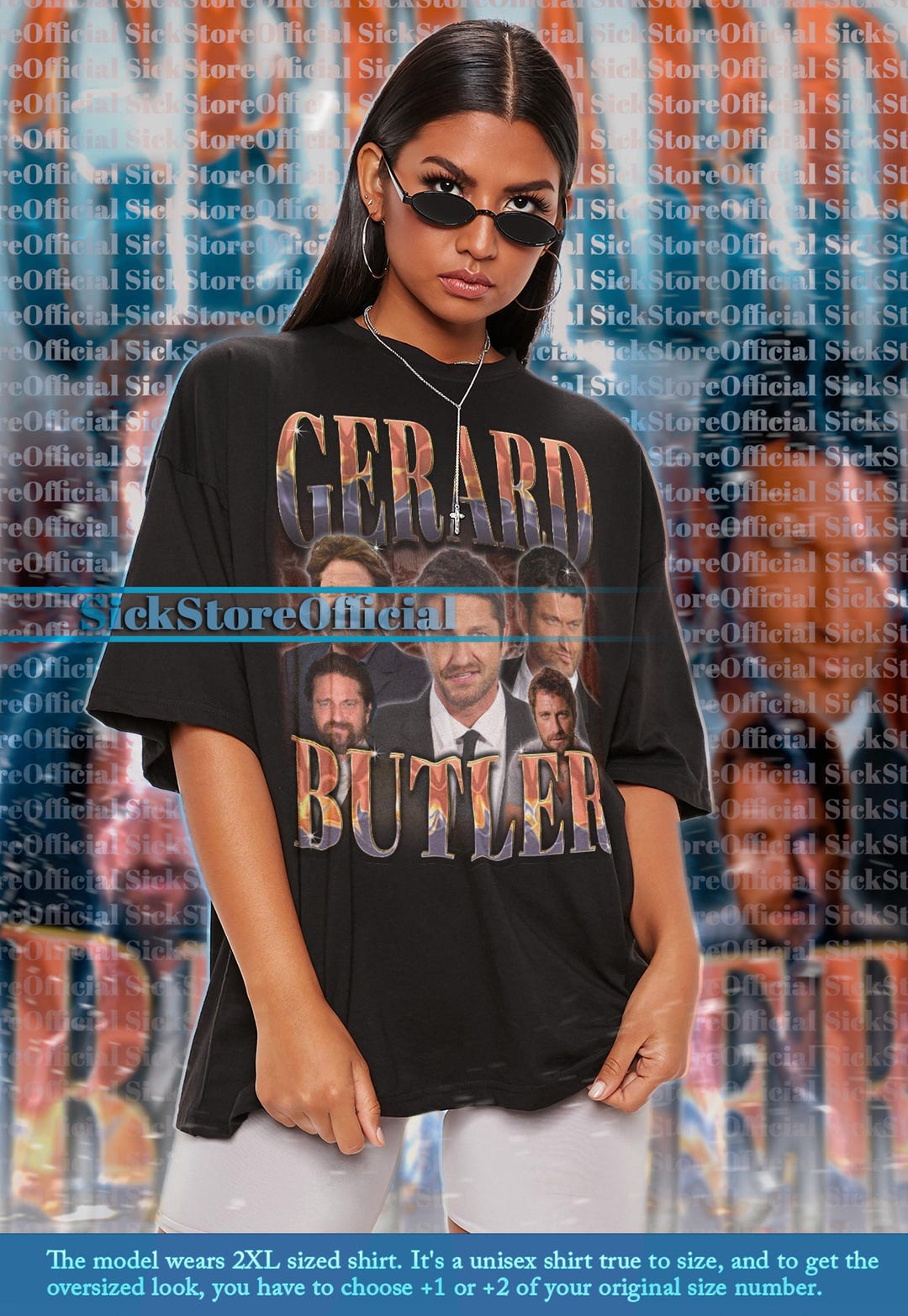 GERARD BUTLER Shirt, Gerard Butler Tshirt, Gerard Butler Fan Tees ...