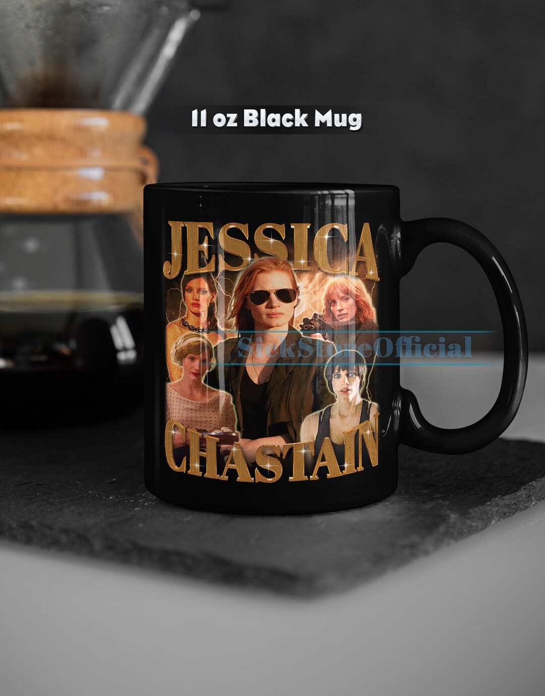 JESSICA CHASTAIN Coffee Mug, Jessica Chastain Tea Mug, Jessica Chastain ...