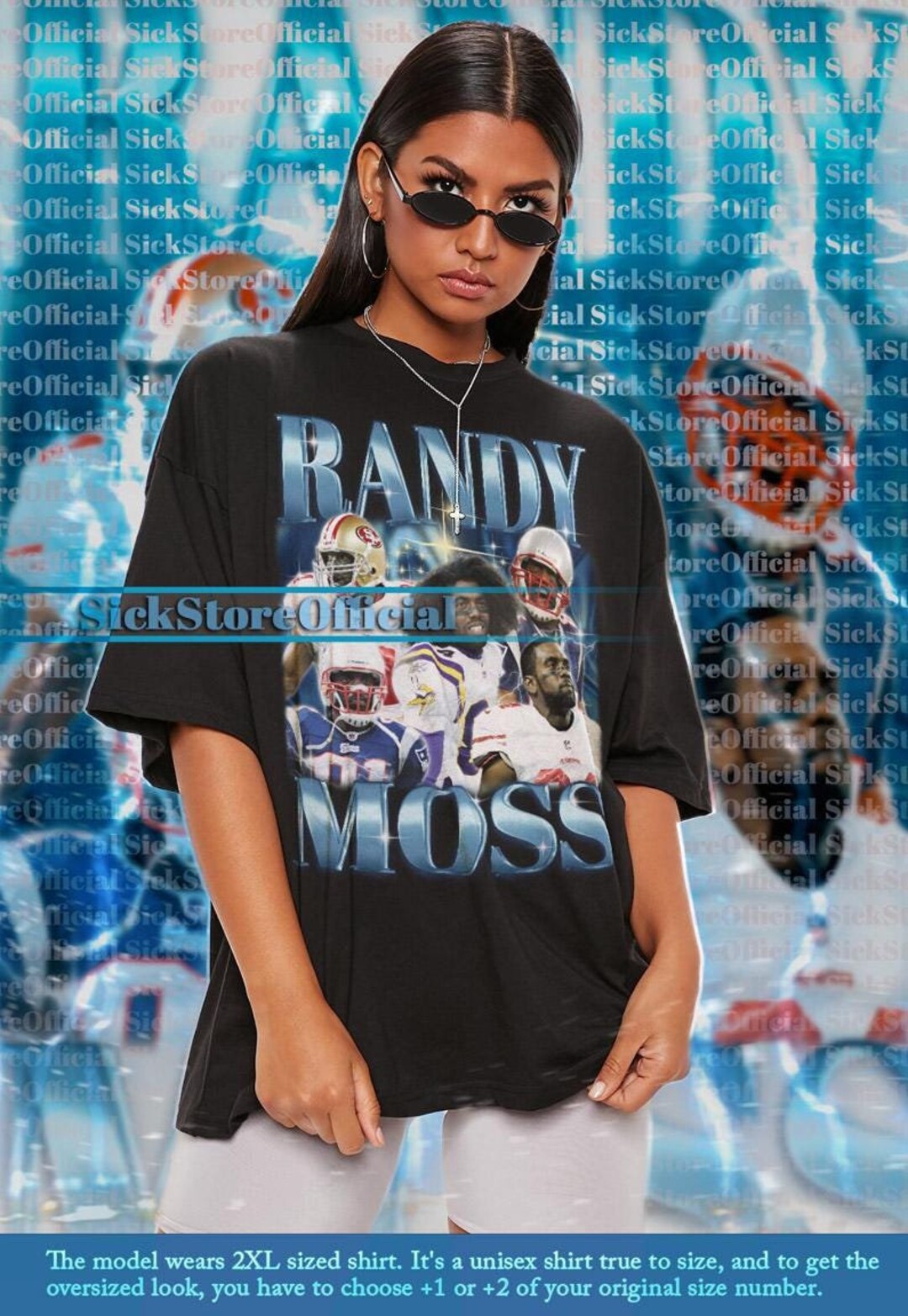 RANDY MOSS Vintage Shirt, Randy Moss Homage Tshirt, Randy Moss Fan Tees ...
