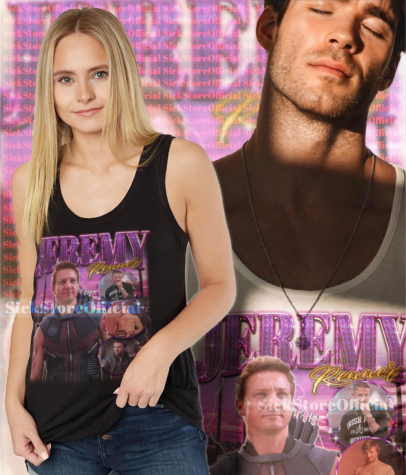 JEREMY RENNER Vintage Shirt, Jeremy Renner Homage Tshirt, Jeremy Renner ...