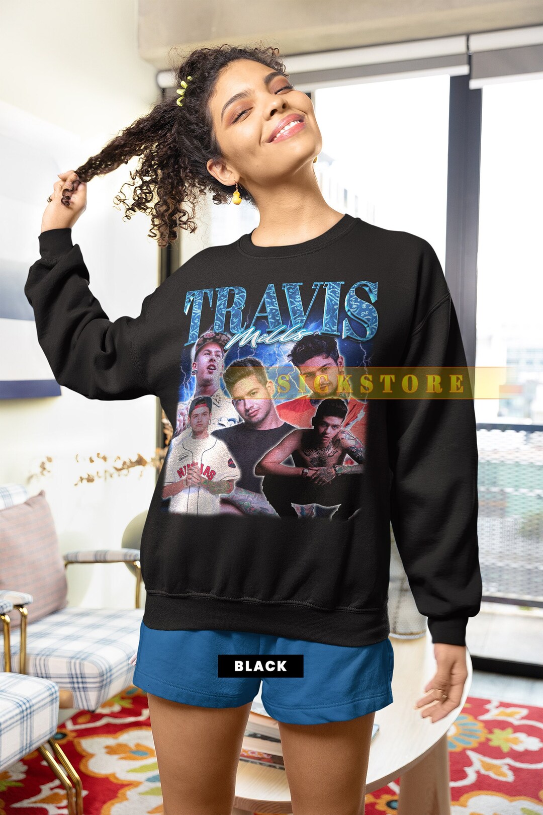TRAVIS MILLS Vintage Sweatshirt, Travis Mills Homage Sweater, Travis ...