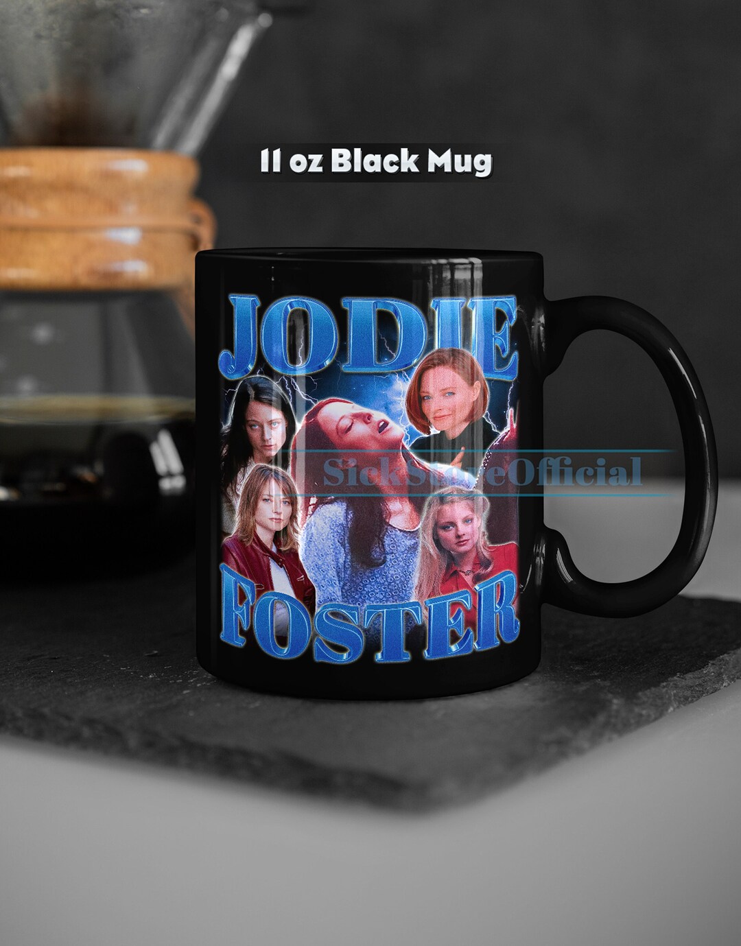 JODIE FOSTER Coffee Mug, Jodie Foster Tea Mug, Jodie Foster Drinkware ...