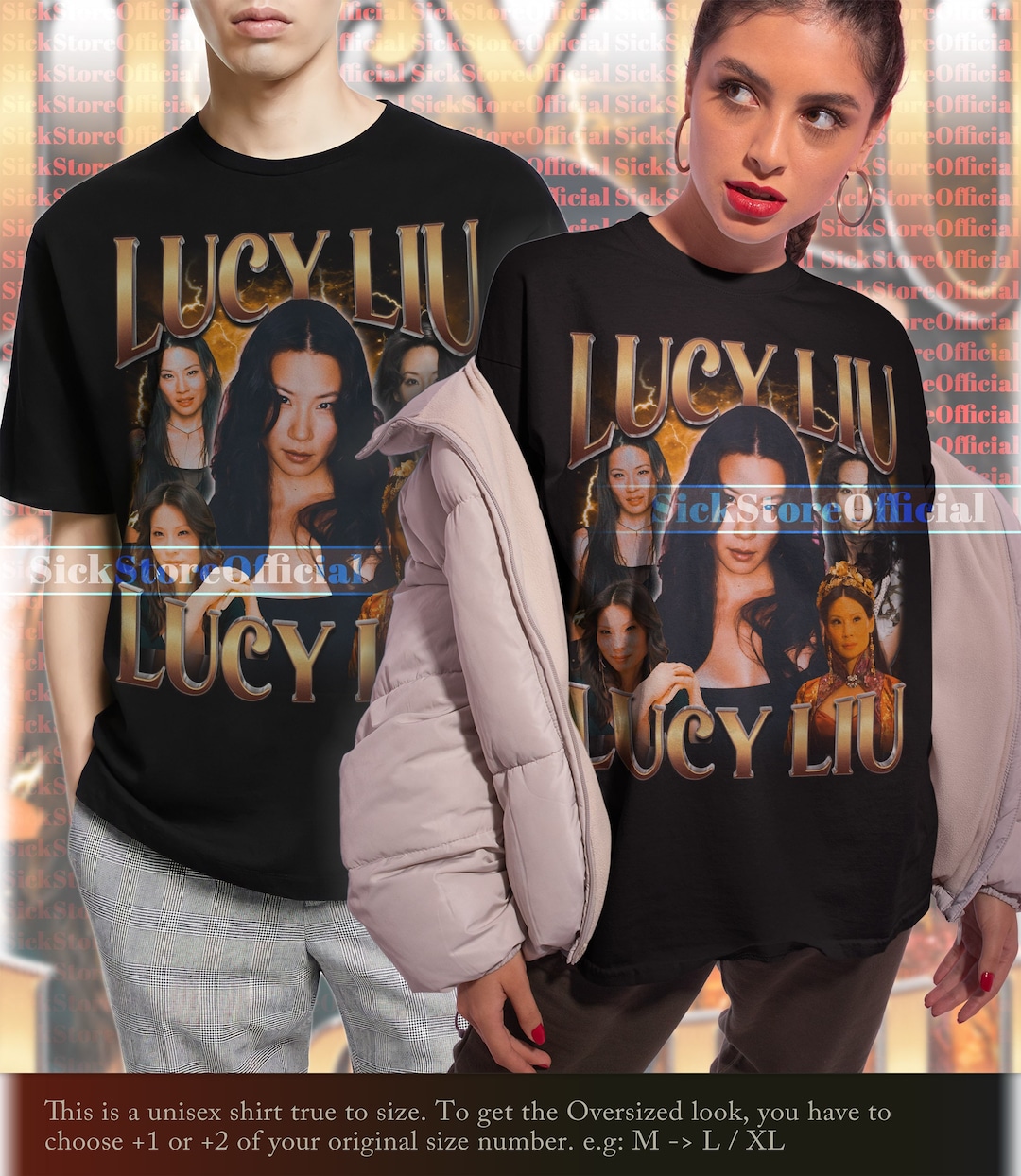 LUCY LIU Vintage Shirt Lucy Liu Homage Tshirt Lucy Liu Fan - Etsy