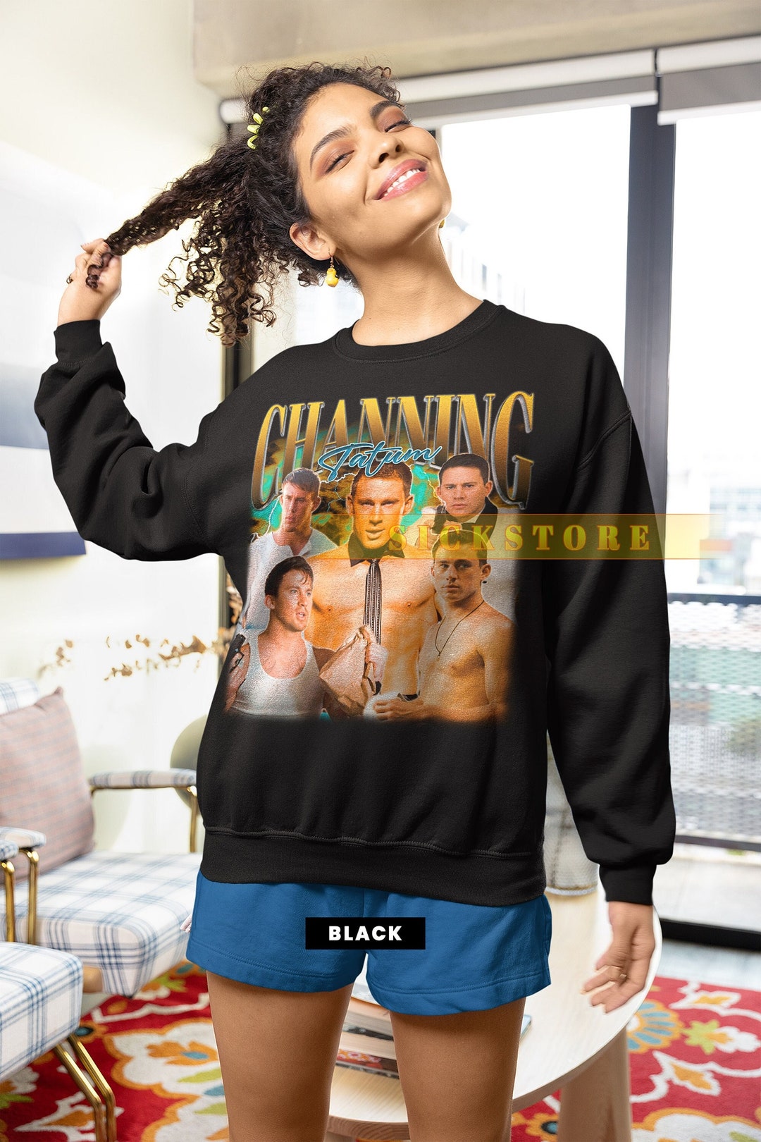 CHANNING TATUM, Channing Tatum Vintage Retro Sweatshirt, Channing Tatum ...