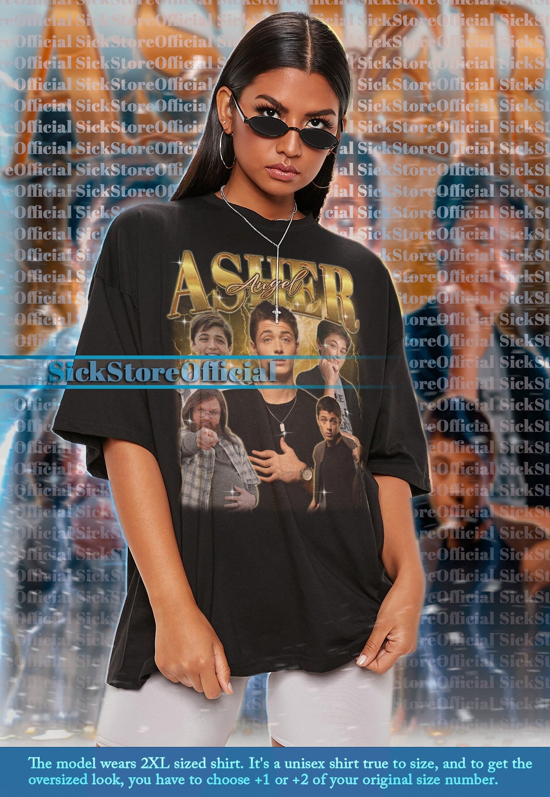 ASHER ANGEL Vintage Shirt, Asher Angel Homage Tshirt, Asher Angel Fan ...