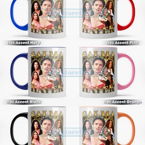 SALMA HAYEK Coffee Mug, Salma Hayek Tea Mug, Salma Hayek Drinkware ...
