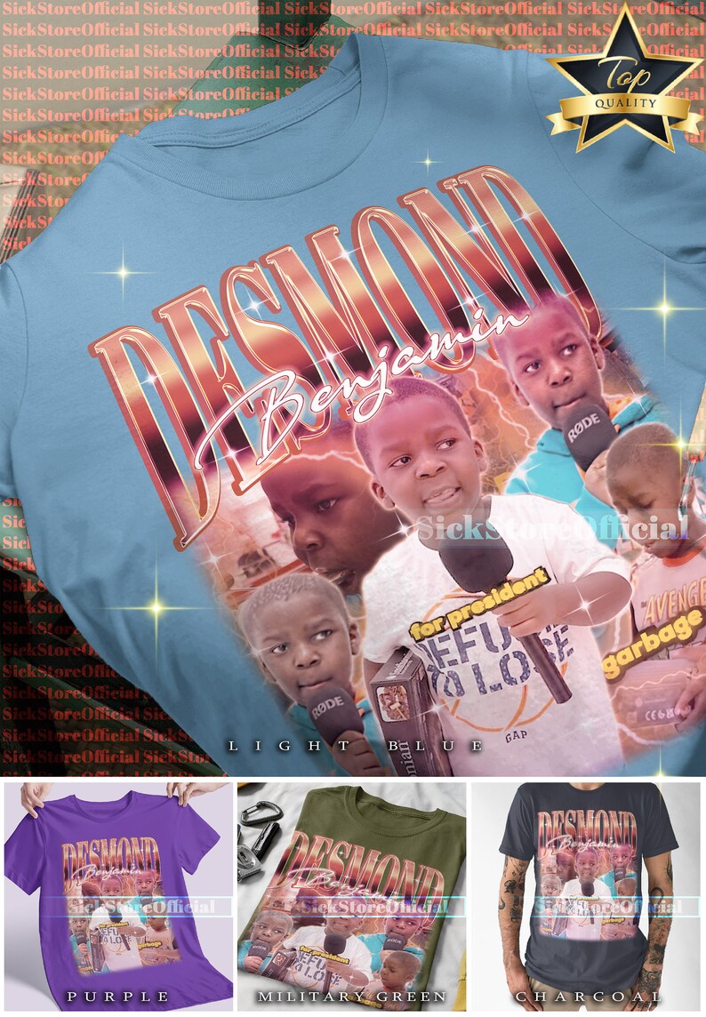 DESMOND BENJAMIN Vintage Shirt Homage Tshirt Desmond - Etsy